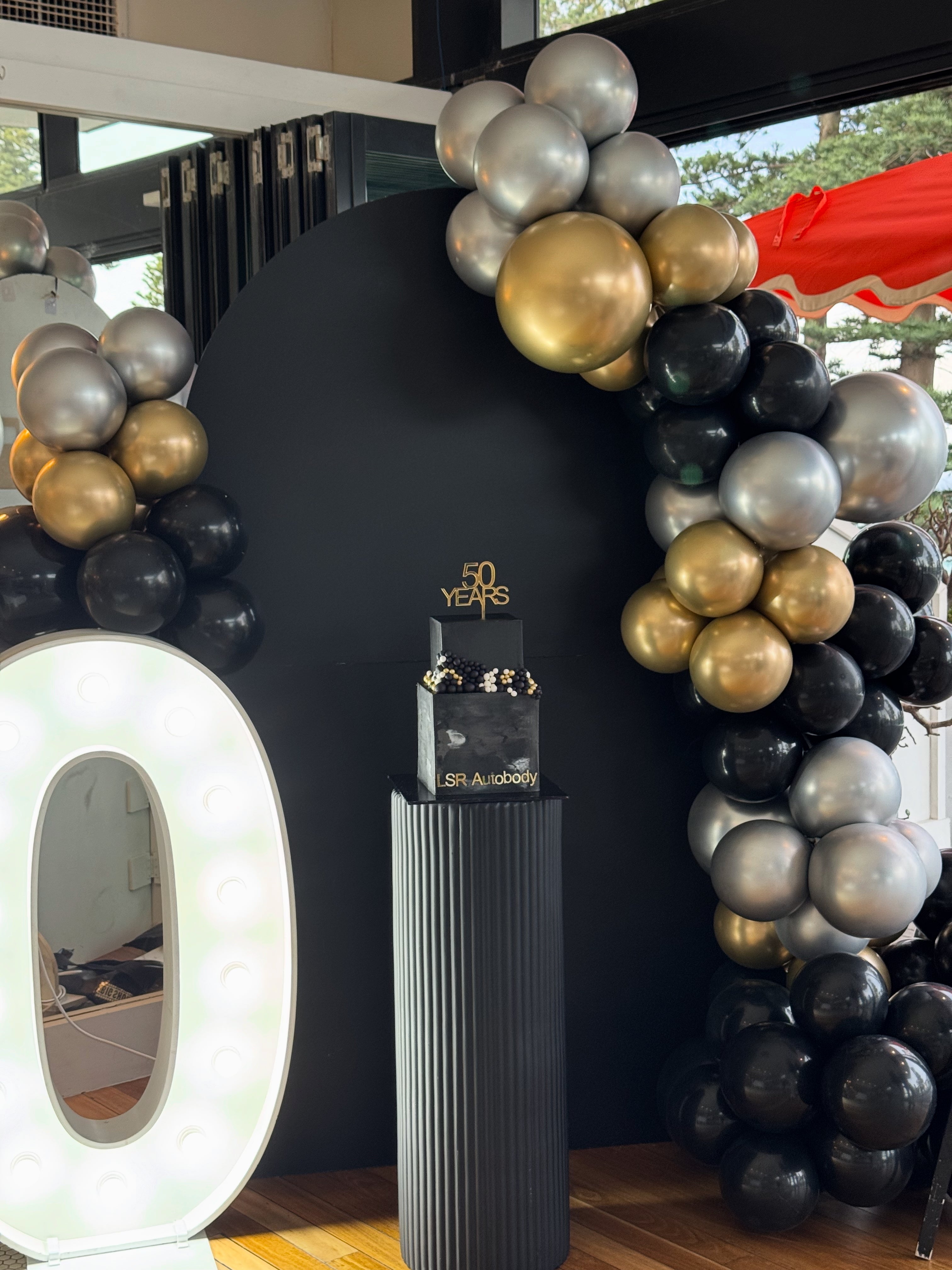 Black Arch Back Drop – Bright Balloons Trading Pty Ltd